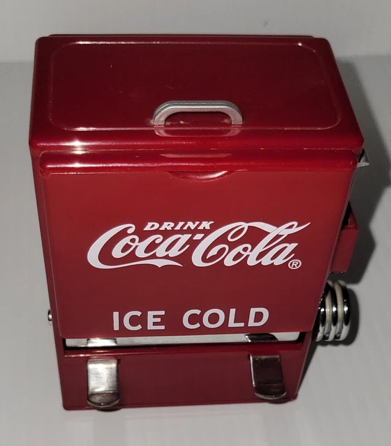 VINTAGE RED COCA Cola Toothpick Dispenser 1995 Coke Cooler 3x4 inches ...