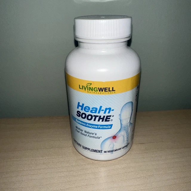 LIVING WELL* HEAL-N-SOOTHE Advanced Formula Supplements 90 Vegetarian ...