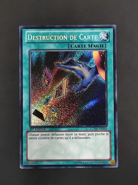 YU-GI-OH! DESTRUCTION DE Carte LCYW-FR060 1ère Édition Secret Rare FR EUR 14,95 - PicClick FR