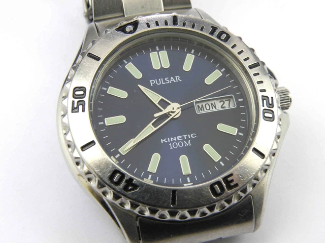 PULSAR BY SEIKO YT58-X009 Men's Kinetic Sports Watch - 100m £129.95 ...