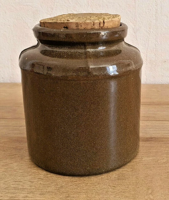 ANCIEN POT GRÈS Moutarde Bornier de Dijon Bouchon d'Origine Liège ...