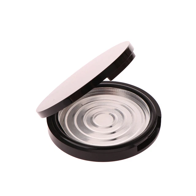 EMPTY SINGLE BLACK Circular Highlight Box Blush Shadow Powder Box With ...