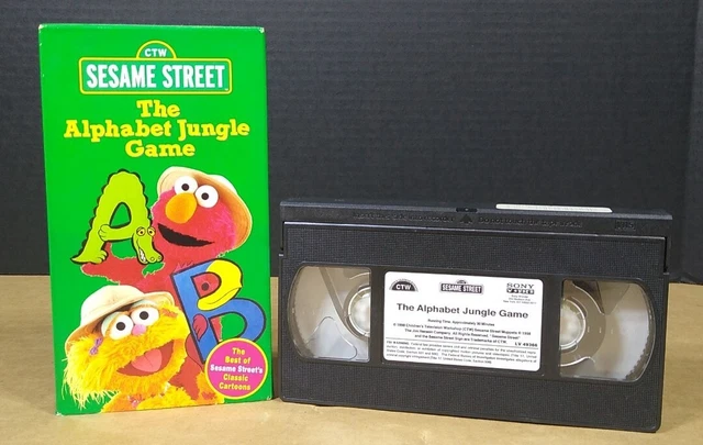 SESAME STREET - The Alphabet Jungle Game (VHS, 1998) $13.28 - PicClick CA