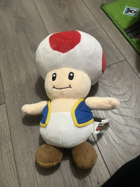 OFFICIAL NINTENDO SUPER Mario Large Toad Plush Soft Toy Teddy £8.00 ...