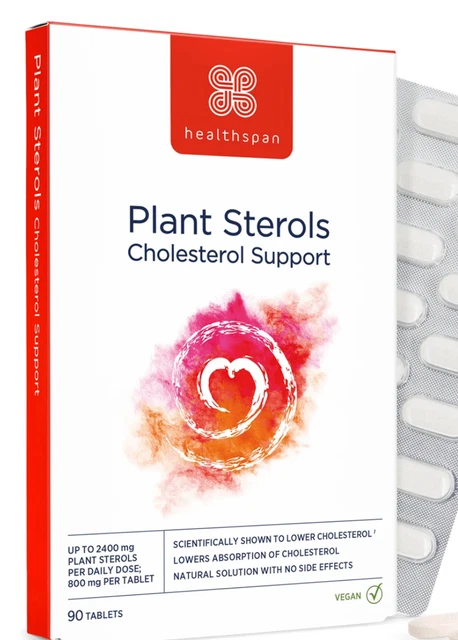 HEALTHSPAN PLANT STEROLS exp 09/25 x90 tabs for cholesterol support ...