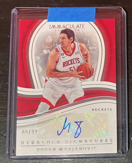 2022-23 PANINI IMMACULATE Heralded Signatures Boban Marjanovic Rockets ...