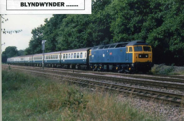 BRITISH RAILWAY PHOTOGRAPH CLASS 47 No 47513 SEVERN AT SONNING CUTTING ...