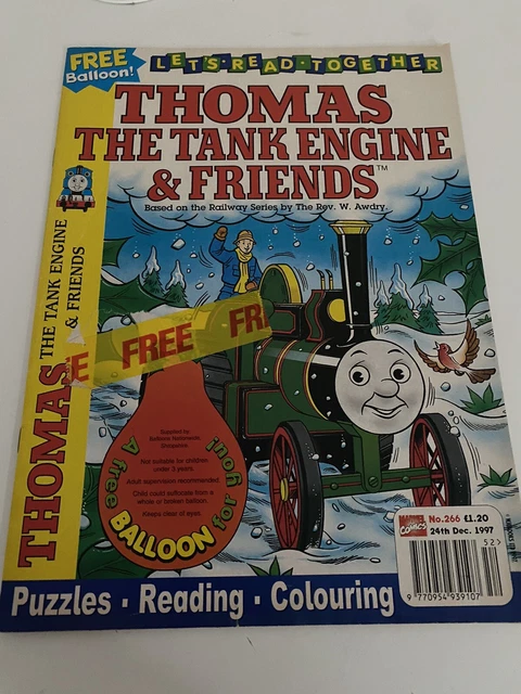 VINTAGE THOMAS THE Tank Engine & Friends Magazine 24th Dec 1997 Issue ...