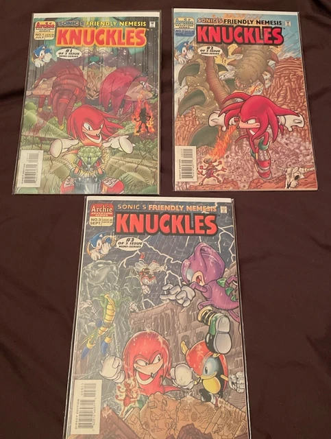 SONIC THE HEDGEHOG Archie Comics Knuckles Mini Series Rare £50.00 ...