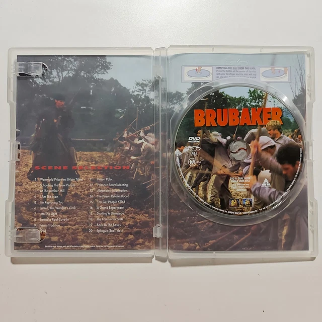 BRUBAKER DVD REGION 4 (1980 Movie) Robert Redford/Morgan Freeman $13.90 ...