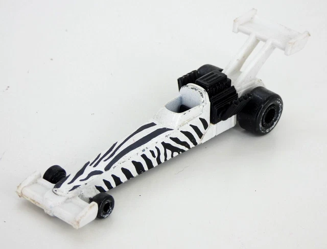 HOT WHEELS MCDONALDS Dragster Zebra Mattel 1993 Vintage Racing Toy Car ...