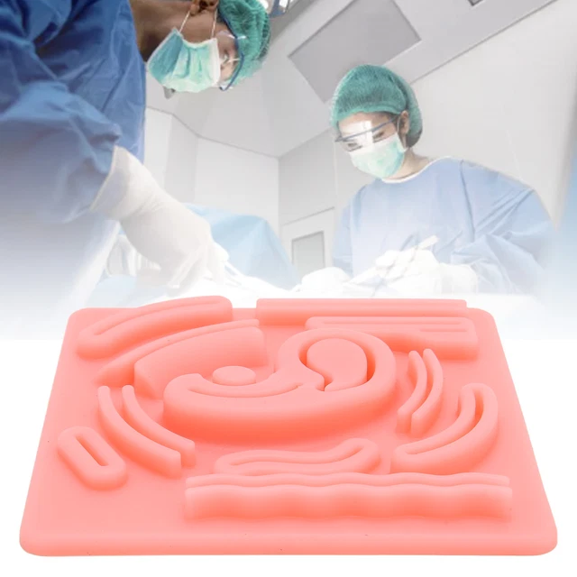 SILICONE LAPAROSCOPIC SUTURE Simulation Pad 3D Laparoscopic Suture Pad ...