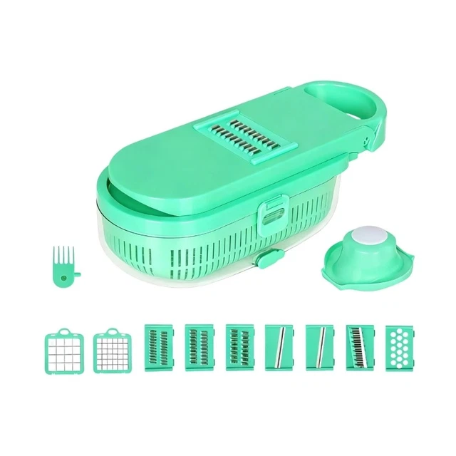 MULTIPURPOSE 8 KITCHEN Gadget Vegetable Slicers Cheese Grater Delicate ...