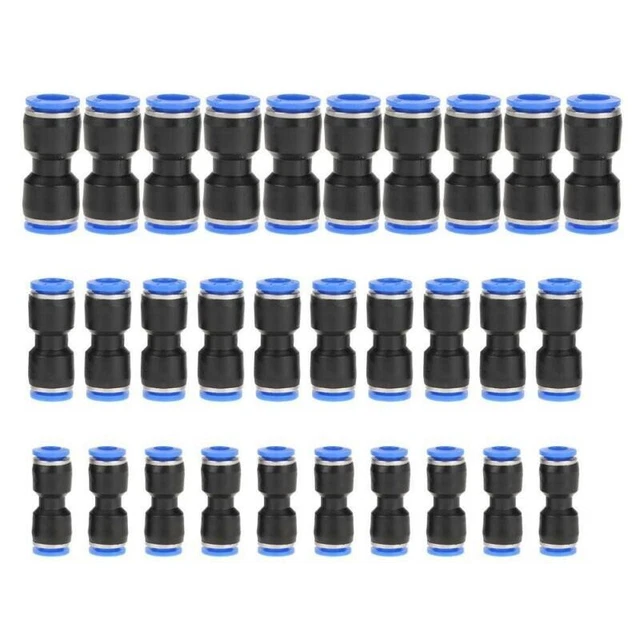 EASY TO USE Quick Release Connectors for Tube (6mm 8mm 10mm) Pack of 30 ...