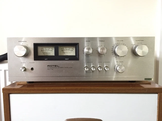 VINTAGE ROTEL RA-712 Integrated Stereo Amplifier: Rare Item £85.00 ...