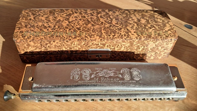 HOHNER CHROMONIKA III, gut erhaltene Mundharmonika, Vintage selten EUR ...