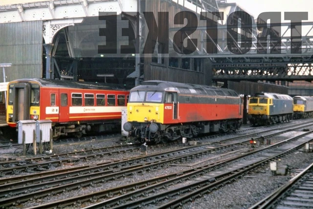 35MM SLIDE BR British Railways Diesel Loco Class 47 47533 Manchester ...