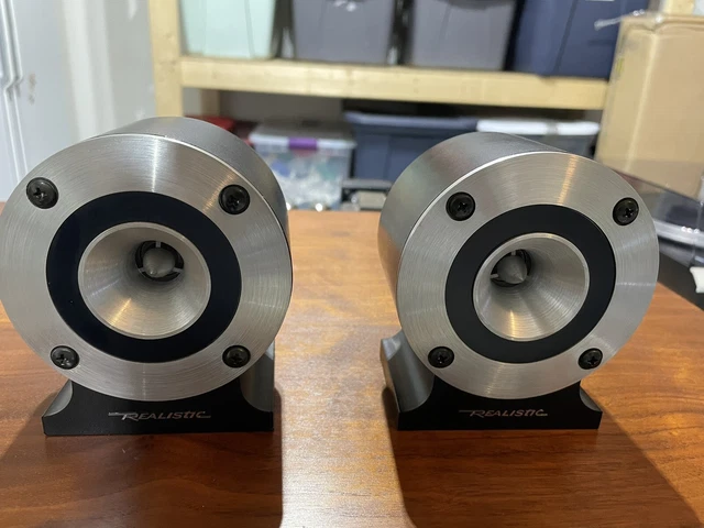 VINTAGE REALISTIC SUPER Tweeter Pair Made In Japan Excellent Condition ...