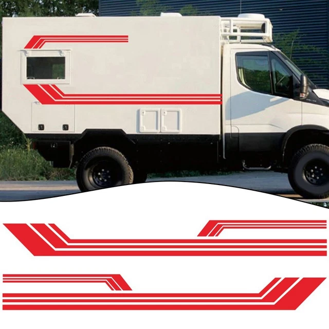 D COREZ VOTRE V HICULE avec autocollant caravane camping-car rouge montage uni EUR 56,03 ...