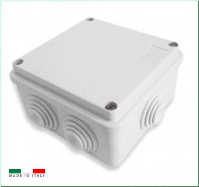SCATOLA STAGNA DI derivazione elettrica cassetta da esterno plastica ...