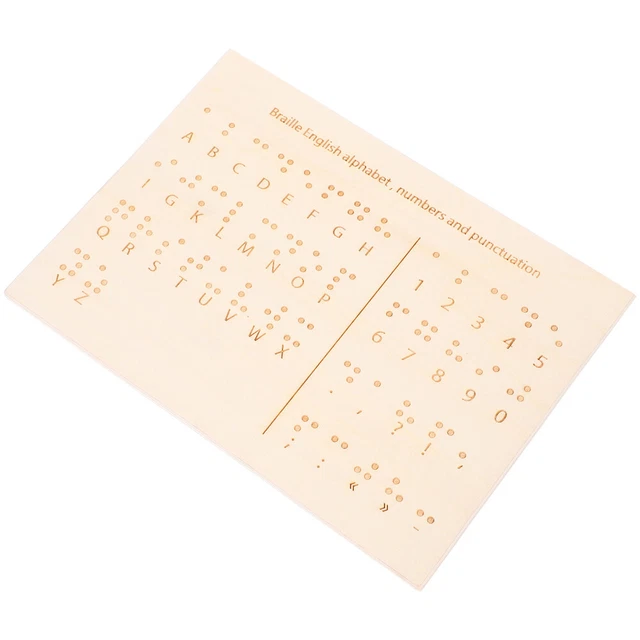 LEARN RAISED BRAILLE Letter and Numbers Educational Equipment Child £11 ...