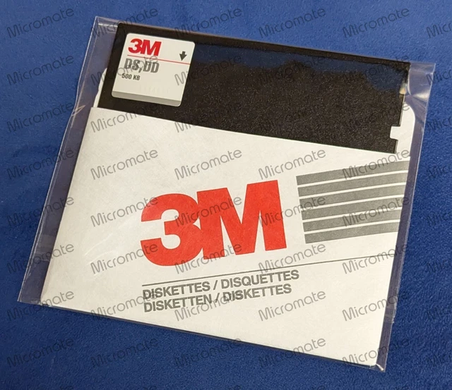3M DSDD 5.25& Blank Floppy Disk Commodore, BBC Micro, Apple, Dragon ...