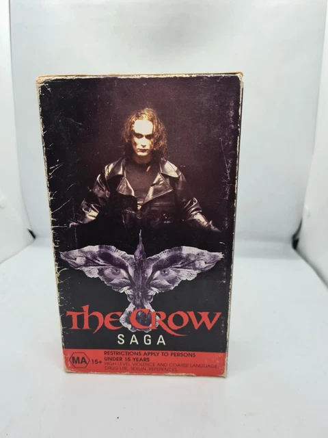 THE CROW SAGA VHS 2 TAPE SET THE CROW AND CITY OF ANGELS Good Condition ...