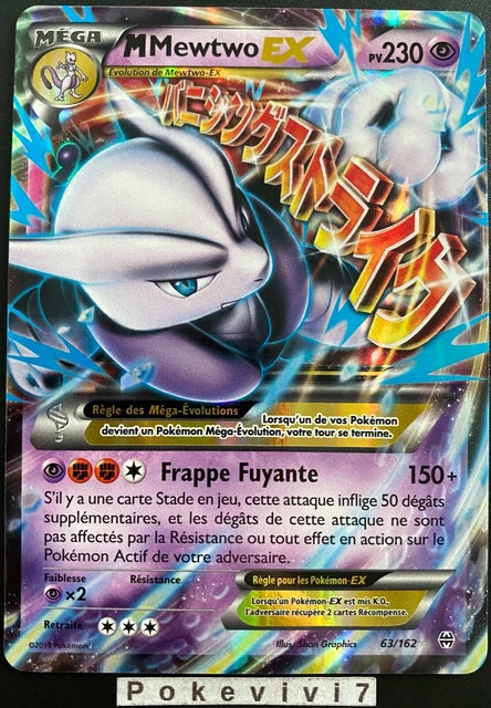 CARTE POKEMON M MEWTWO 63/162 Ultra Rare Mega EX XY8 Impulsion Turbo FR NEUF EUR 49,90 - PicClick FR