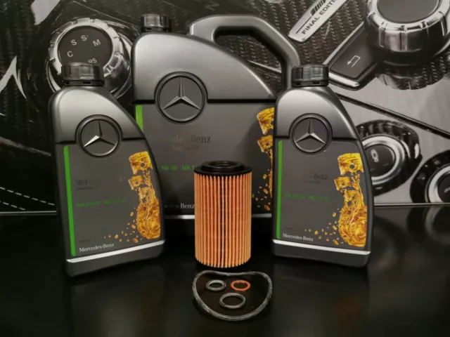 GENUINE MERCEDES-BENZ OM642 Diesel Engine Oil Filter & Engine Oil OM642 ...