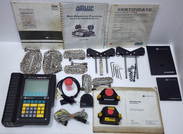 PRUFTECHNIK ROTALIGN PRO EX LASER SHAFT ALIGNMENT ALI 3.560 EX w/ SHOWN ...