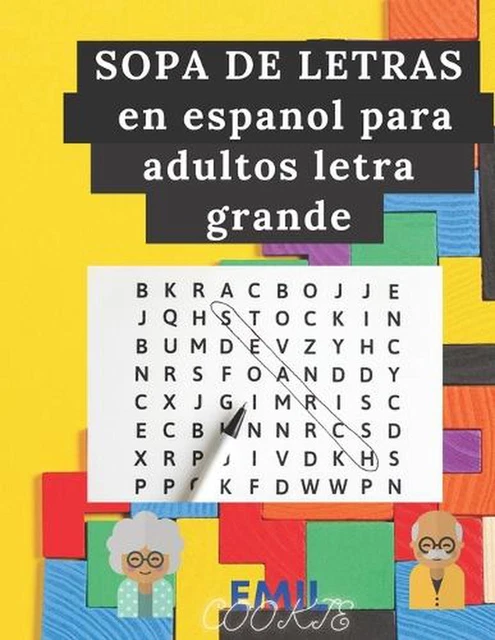 SOPA DE LETRAS En Espanol Para Adultos: LETRA GRANDE, 2000 parablas by Emil Cook EUR 24,87 ...