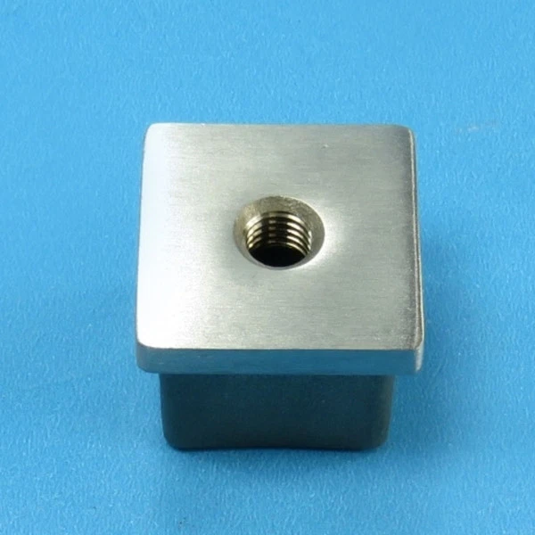 EDELSTAHL STOPFEN 30X30 x2 mm Verschluss Deckel Kappe Vierkantrohr M8 ...