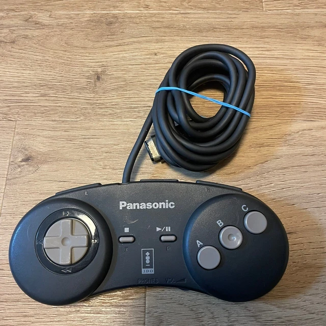 PANASONIC 3DO CONTROL Pad Official OEM Controller Black FZ-JP1X Japan ...