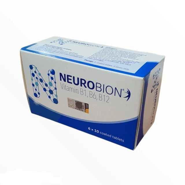 1 X NEUROBION 60's Vitamin B1, B6, B12 Improves Nerve Health & Function ...
