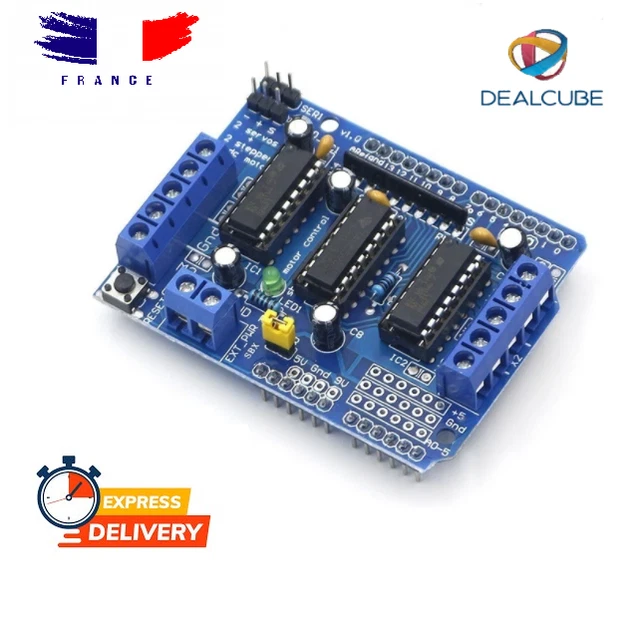 L293D MOTOR ARDUINO - MEGA2560 Driver Stepper Shield DC-Motor EUR 4,90 ...