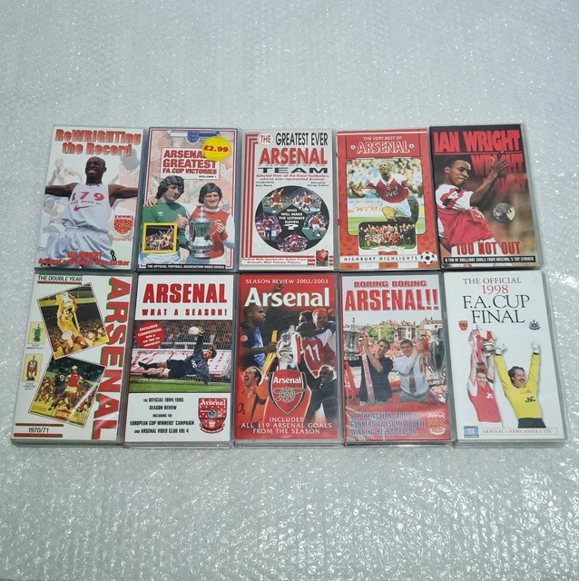 ARSENAL FC VINTAGE VHS Bundle Joblot 70s 80s 90s 00s Football £22.00 ...