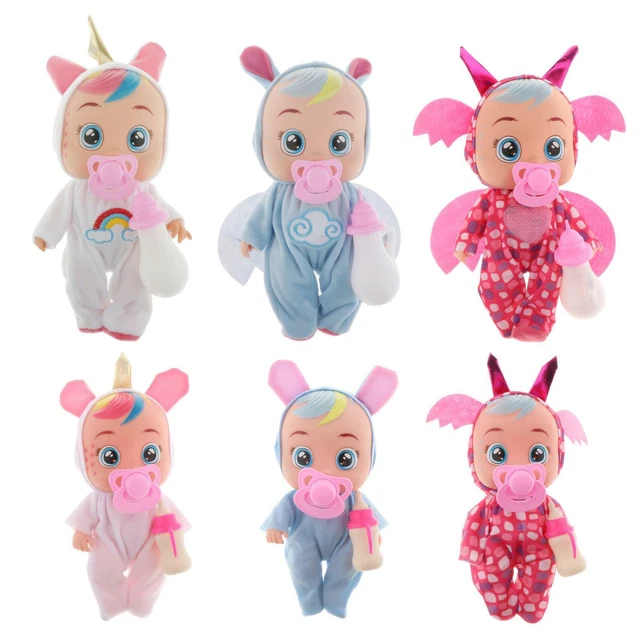 BABY ALIVE CRYING Feeding Interactive Doll Play Set With Pacifier Toy ...