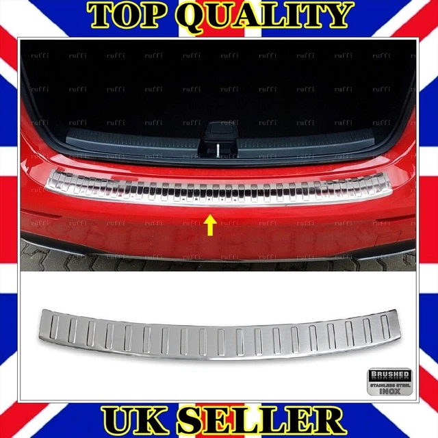 CHROME REAR BUMPER Protector BRUSHED For TOYOTA RAV4 MK5 2018 ONWARDS £ ...