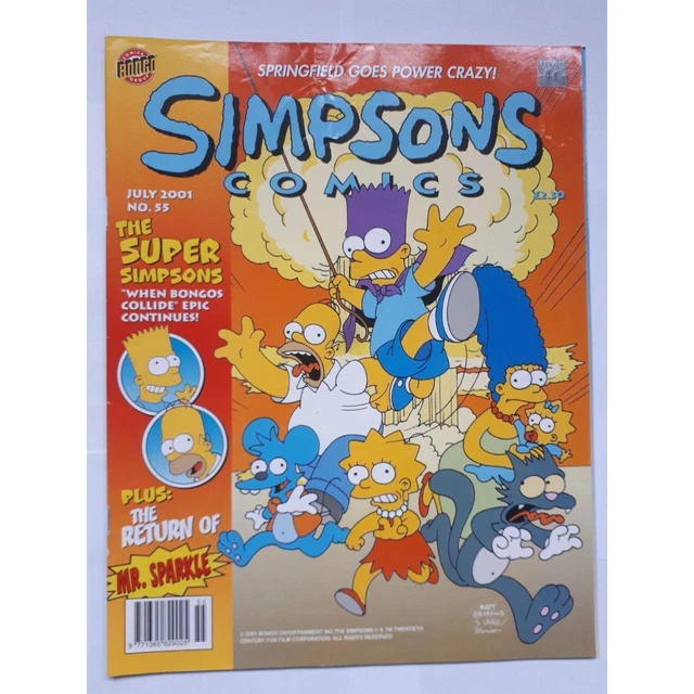 COMIC BOOKS - The Simpsons Comics Issue #55 - July 2001 - Bart Simpson ...