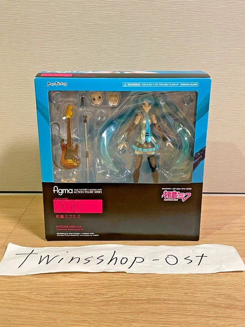 MAX FACTORY FIGMA 200 Miku Hatsune 2.0 Action Figure Personaggio Vocal ...