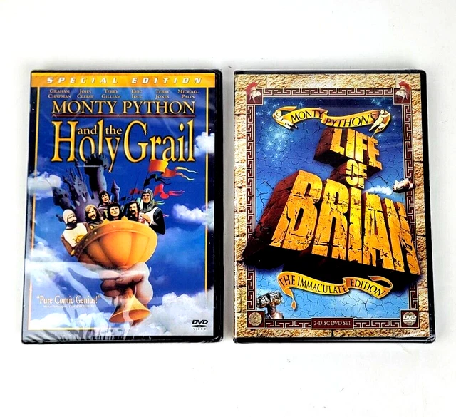 CLASSIC MONTY PYTHON The Life of Brian & Holy Grail (2 DVD LOT) ~ New ...
