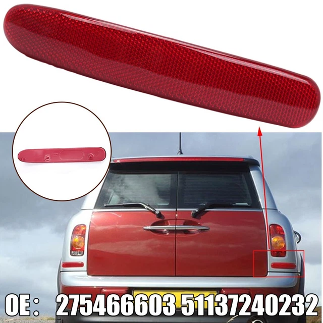 FEU R FLECTEUR PARE-CHOCS arri re pour objectif rouge pour Mini Turbo Clubman EUR 23,96 ...