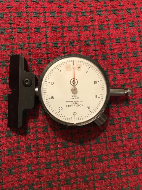 MACHINIST DIAL INDICATOR .0005 Sharp Jig Fixture Inspection Dorsey Gage ...