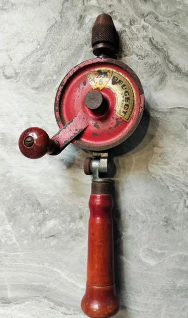 PEUGEOT FRÈRES N°5,ANCIENNE Chignole Perceuse à main Outil Manuel BEG ...