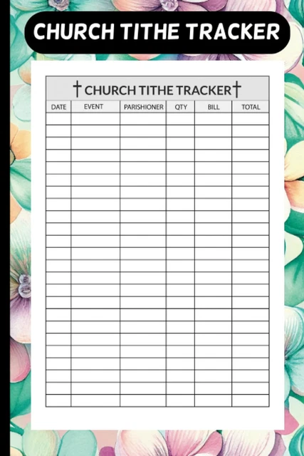 CHURCH TITHE TRACKER: Tithes and Offerings Record Book | Simple ...