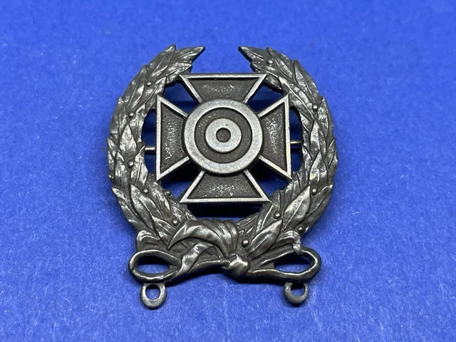 ANTIQUE WWII SHOOTING Expert Badge / Sterling Silver Military Medal £30 ...