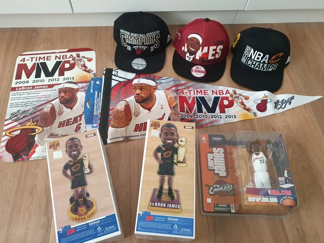 LEBRON JAMES COLLECTION hats bobble heads sign fugure coin rare miami ...