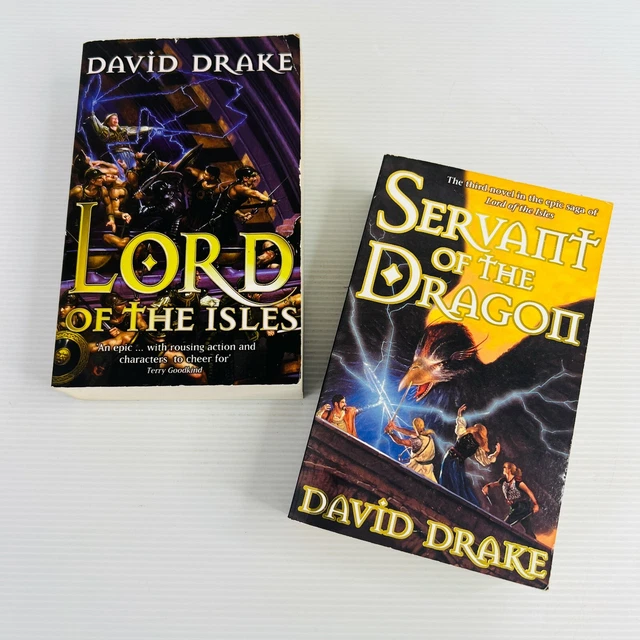DAVID DRAKE LORD of the Isles Saga Small Fantasy Paperback Book Novels ...