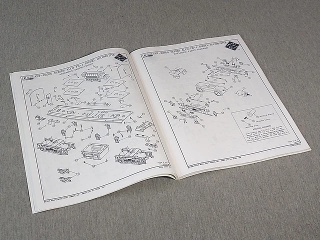 ARISTOCRAFT TRAINS EXPLODED Parts Diagrams and Price Lists Booklet ...