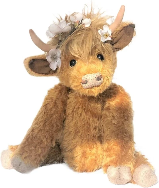 CUDDLY LIVING NATURE Highland Cow Soft Toy Stuffed Teddy Plush Doll ...